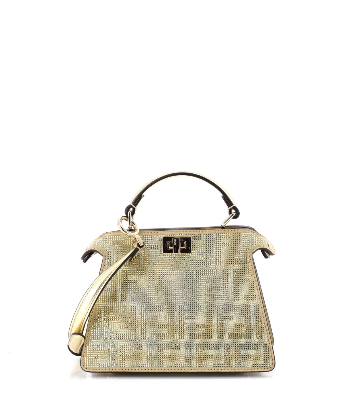 Click here for Pre-Owned Fendi Petite Peekaboo ISeeU Bag Zucca Cr... prices