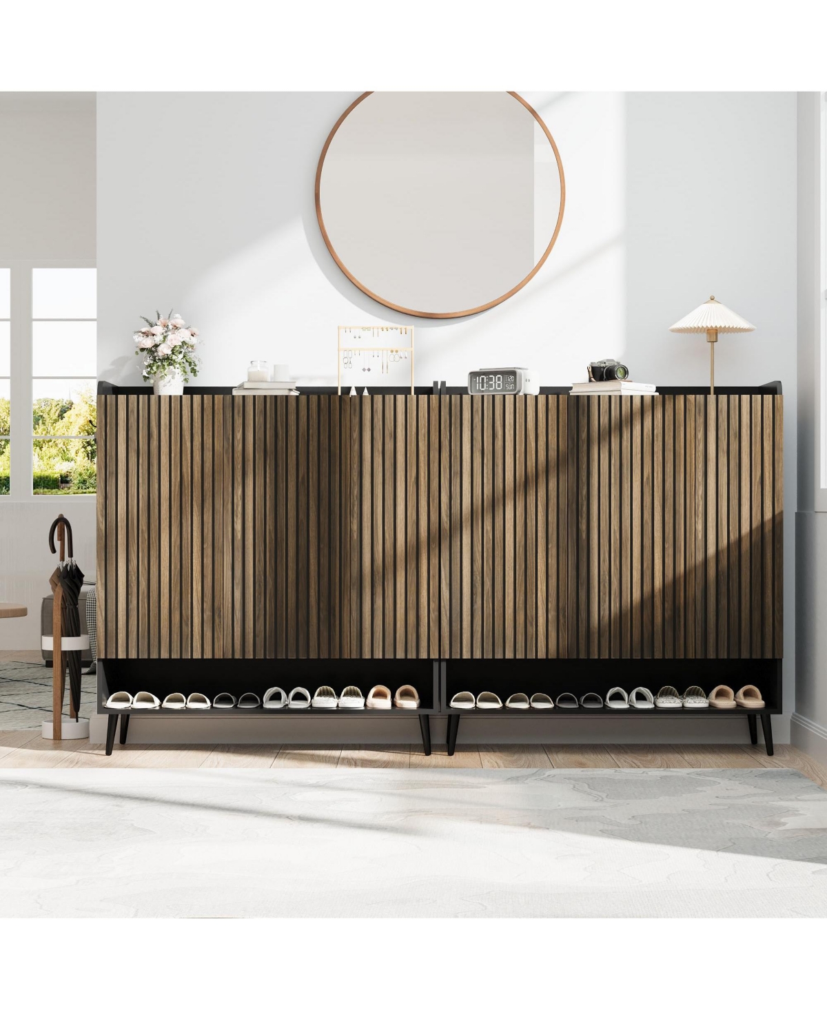 Click here for Homfan 2Pcs Shoe Cabinet  Large Shoe Cabinet with... prices