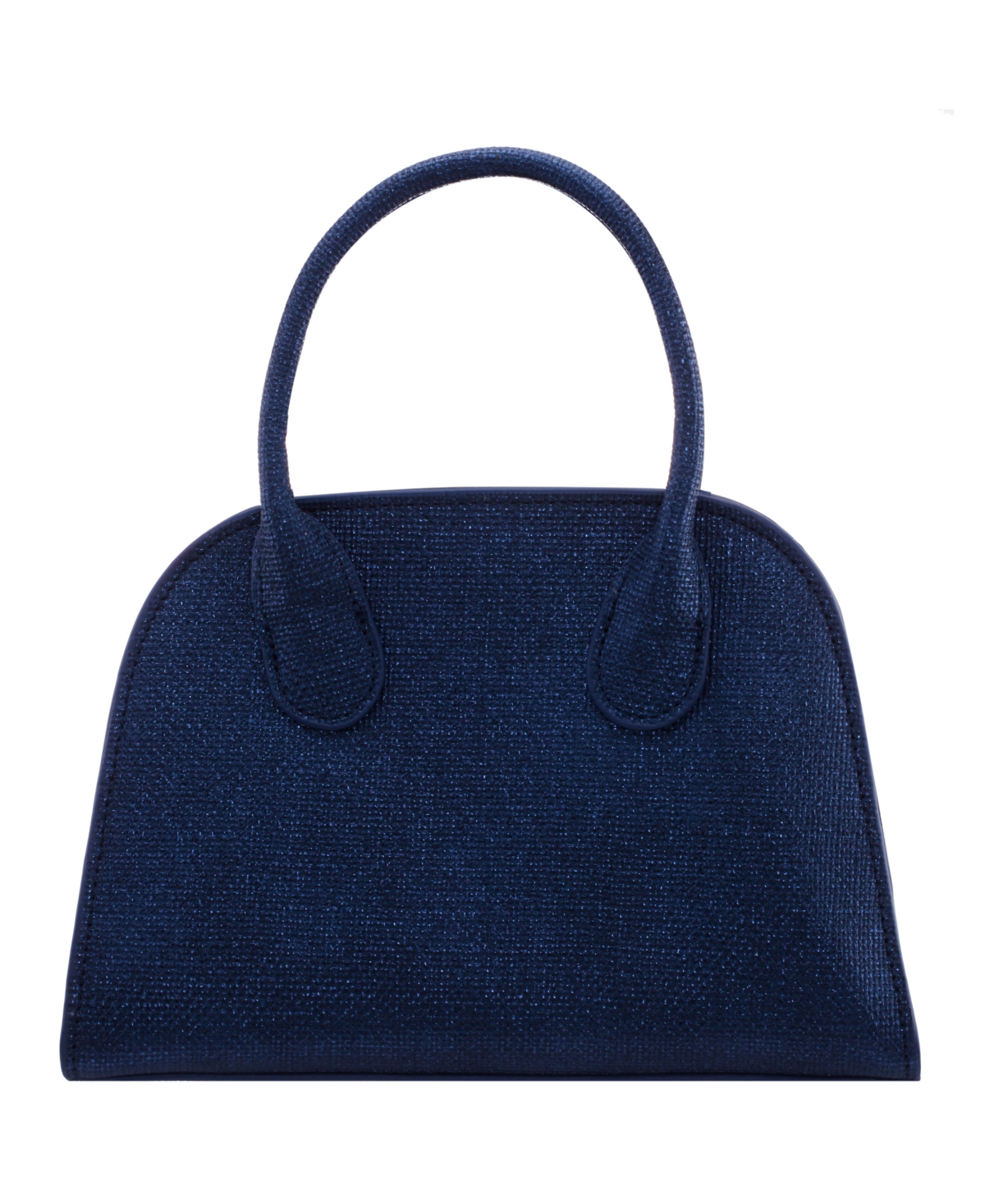 Click here for Nina Yorke Metallic Small Satchel Bag - Navy prices