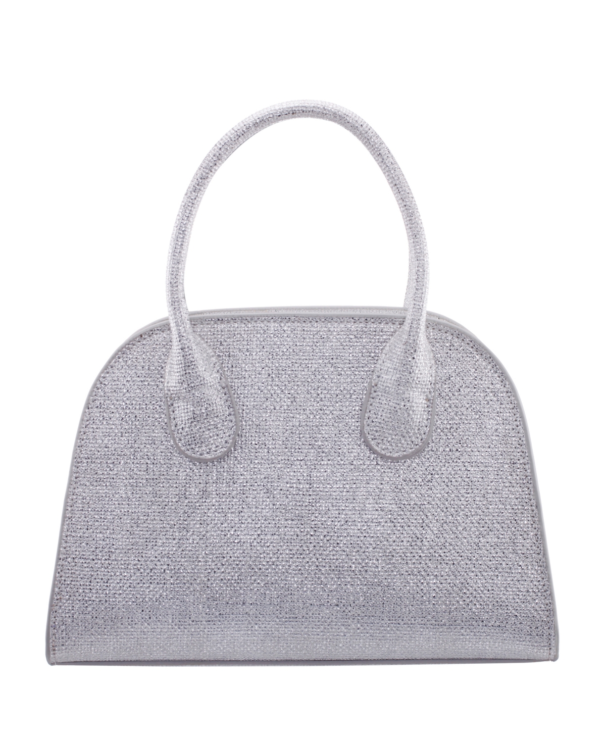 Click here for Nina Yorke Metallic Small Satchel Bag - Silver prices