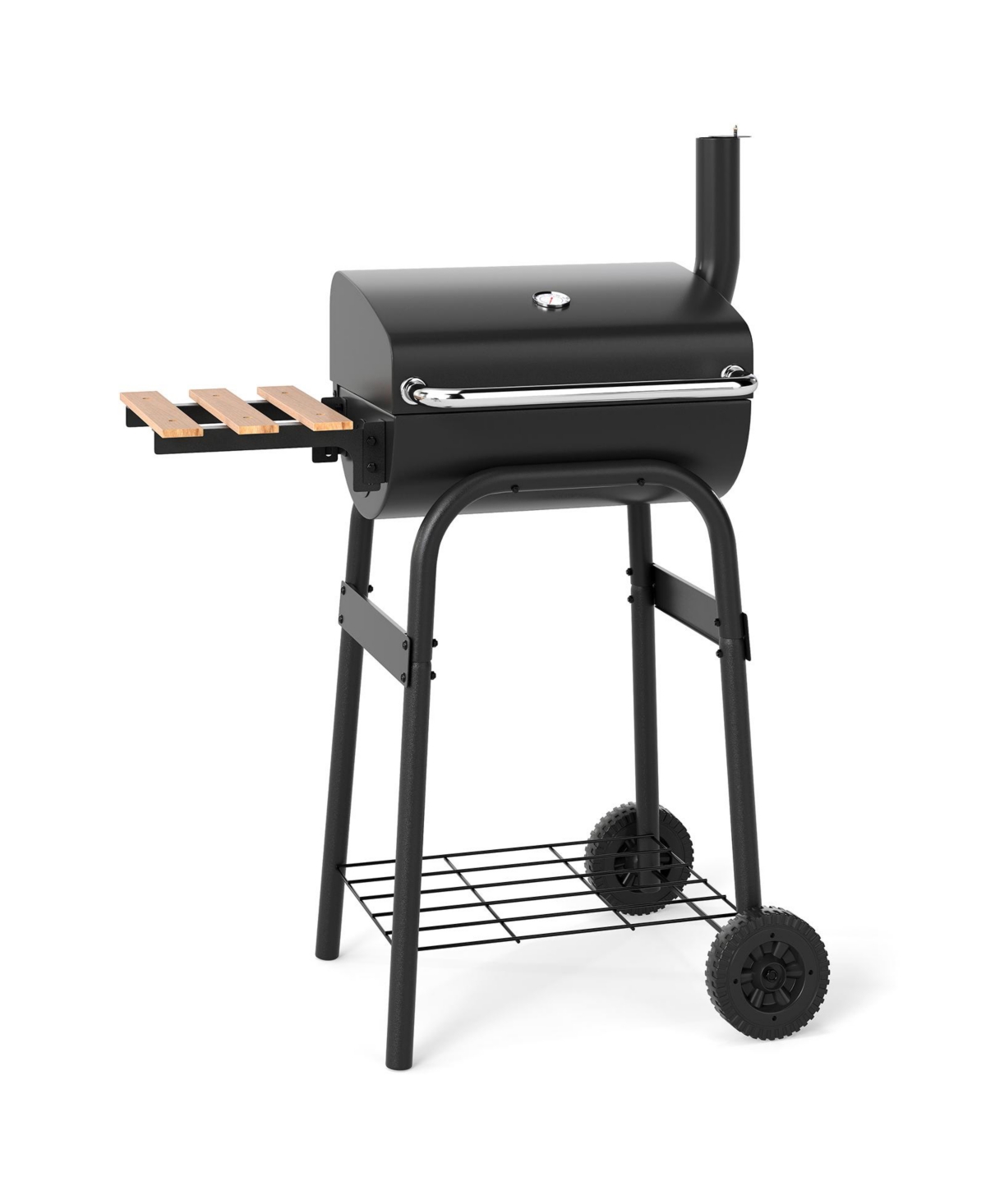 Click here for Sugift Barrel Style Charcoal Grill with Folding Si... prices
