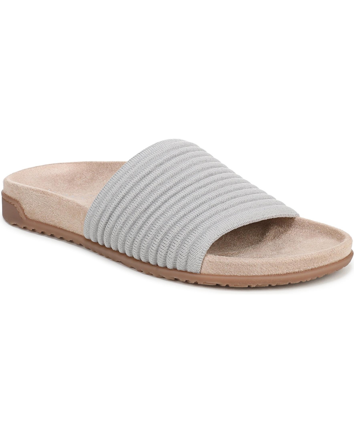 Click here for Vionic Womens Evie Knit Slide Sandals - Vapor grey... prices