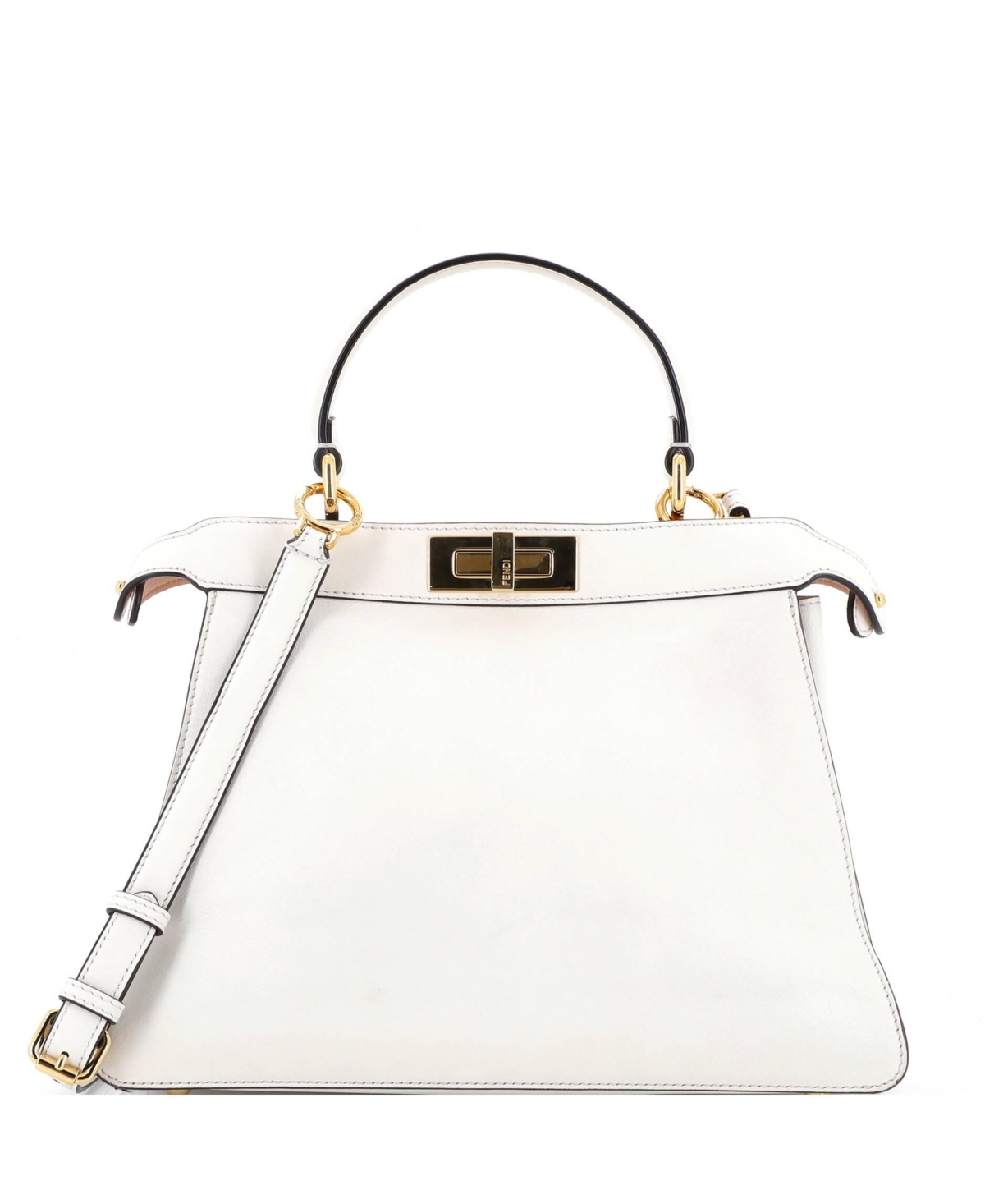 Click here for Pre-Owned Fendi Medium Peekaboo ISeeU Bag Leather... prices