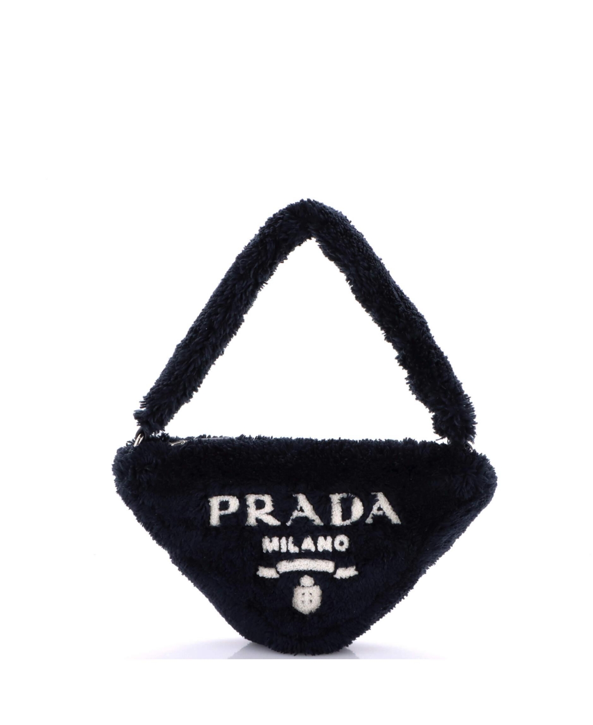 Click here for Pre-Owned Prada Mini Triangle Top Handle Pouch Bag... prices