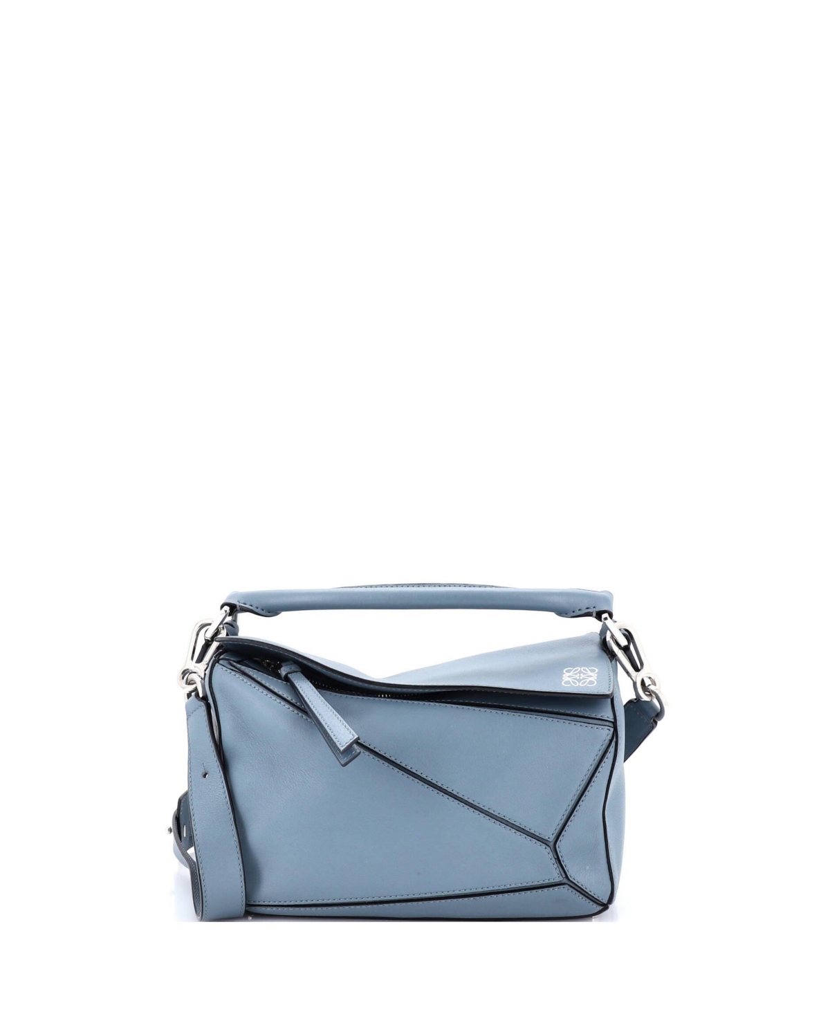 Click here for Pre-Owned Loewe Small Puzzle Bag Leather - Blue prices