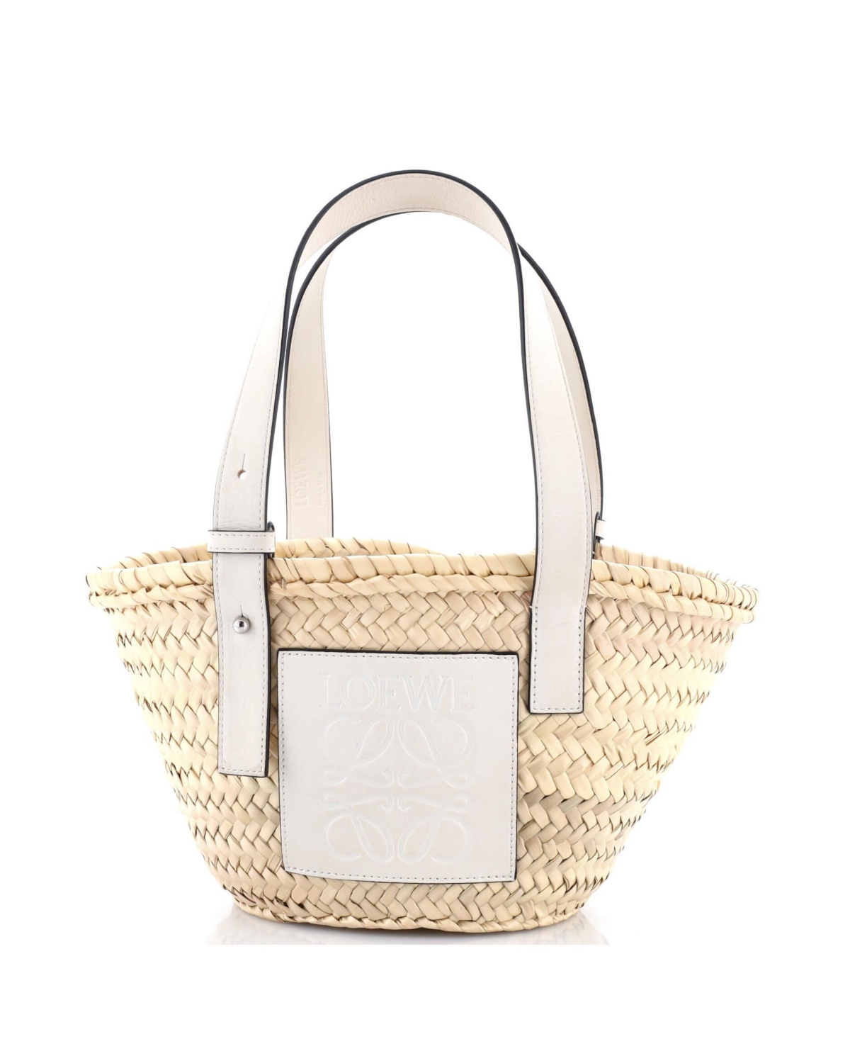 Click here for Pre-Owned Loewe Small Basket Tote Raffia - Natural prices