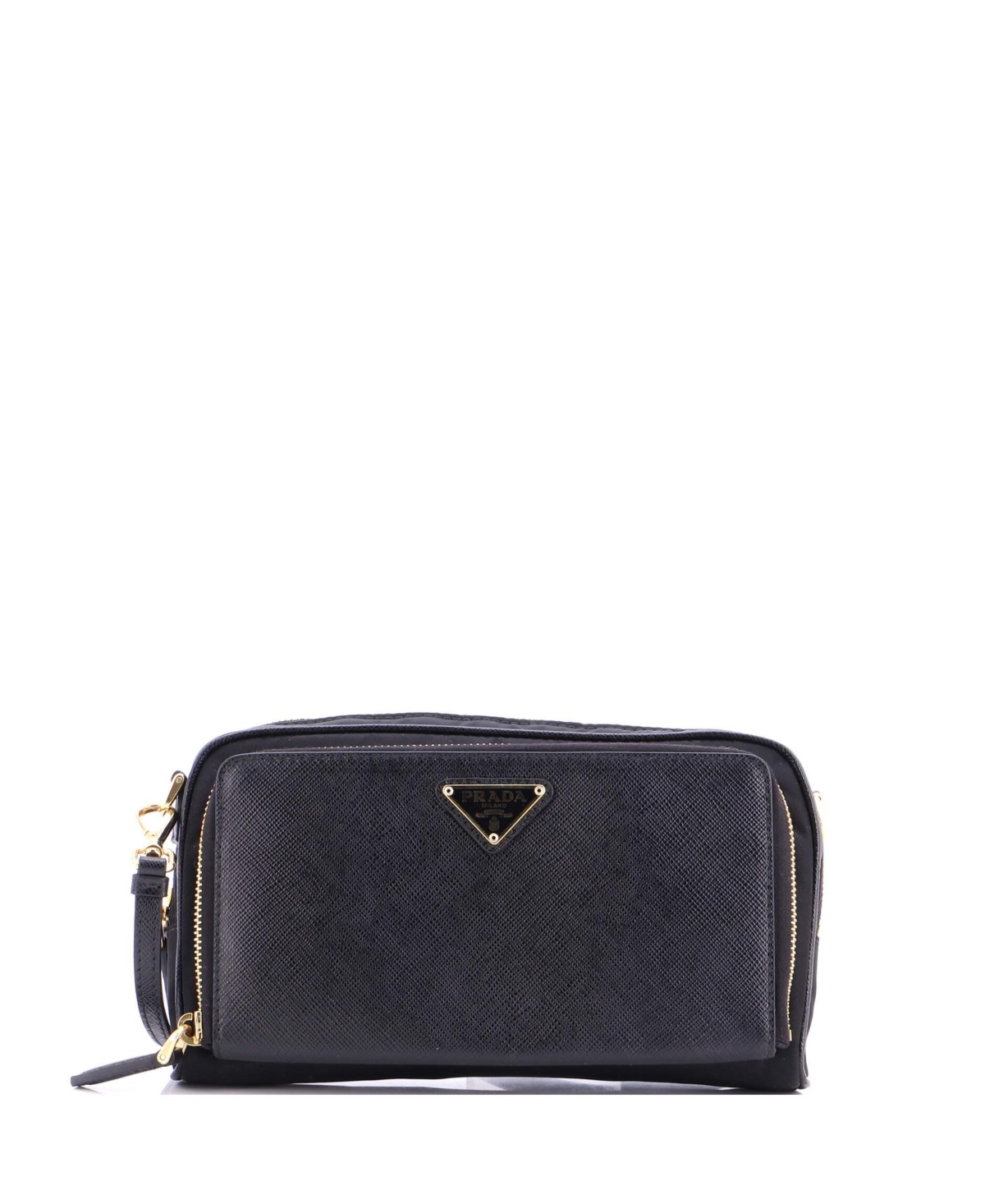 Click here for Pre-Owned Prada Mini Double Zip Camera Bag Tessuto... prices
