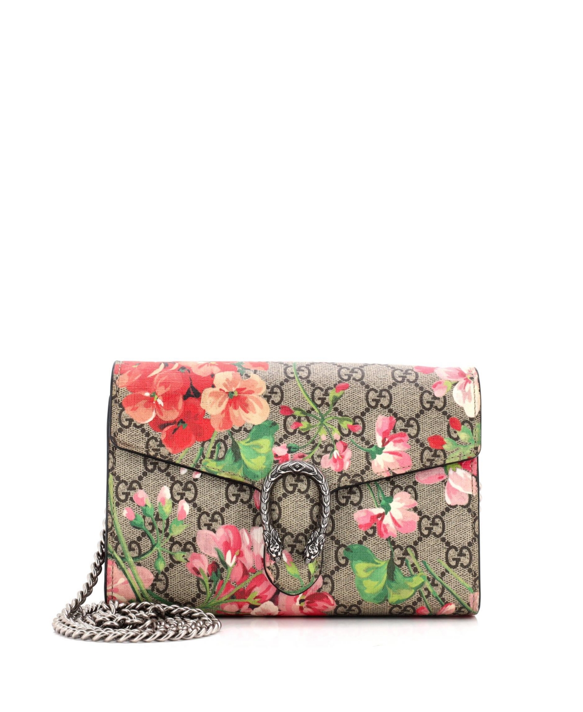 Click here for Pre-Owned Gucci Small Dionysus Chain Wallet Blooms... prices