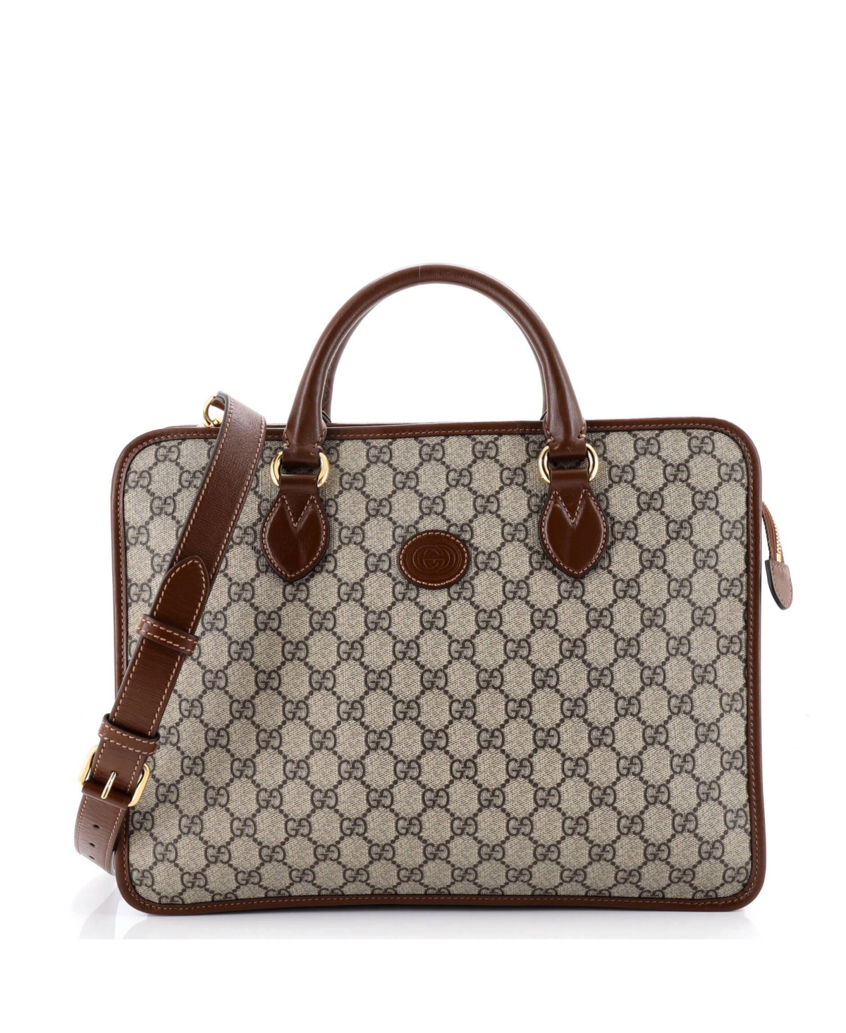 Click here for Pre-Owned Gucci Interlocking G Patch Briefacase Gg... prices