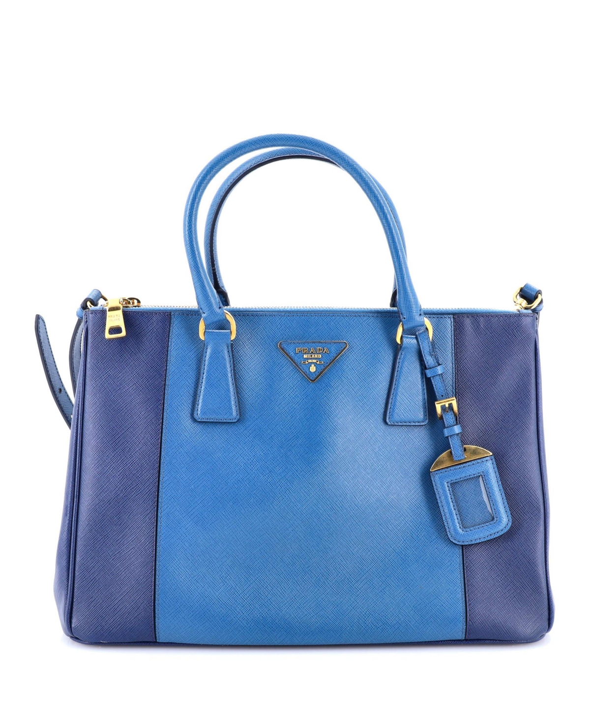 Click here for Pre-Owned Prada Medium Bicolor Double Zip Lux Tote... prices