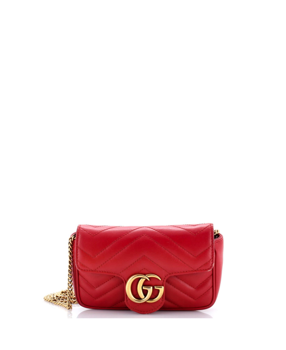 Click here for Pre-Owned Gucci Super Mini Gg Marmont Flap Bag Mat... prices
