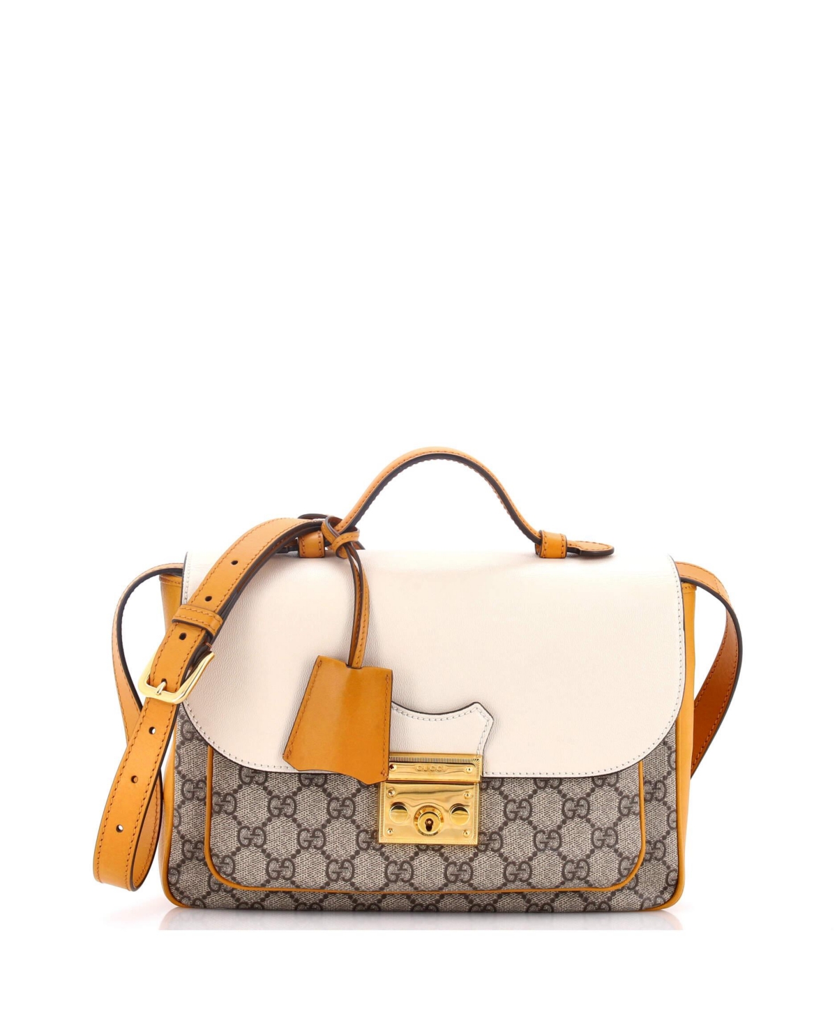 Click here for Pre-Owned Gucci Small Padlock Front Pocket Flap Sh... prices