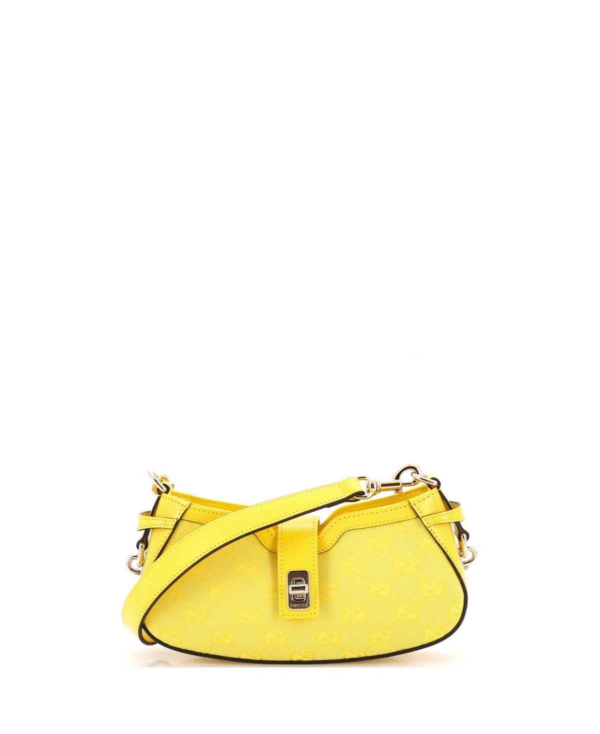 Click here for Pre-Owned Gucci Mini Moon Side Shoulder Bag Gg Can... prices