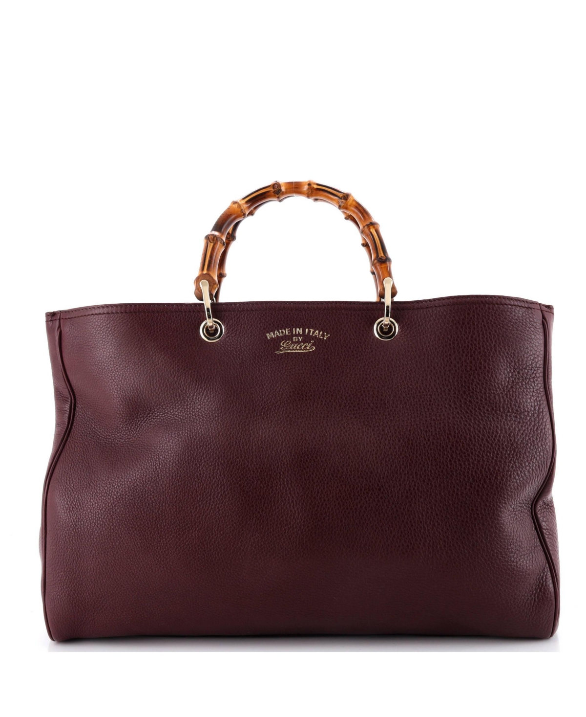Click here for Pre-Owned Gucci Large Bamboo Shopper Tote Leather... prices