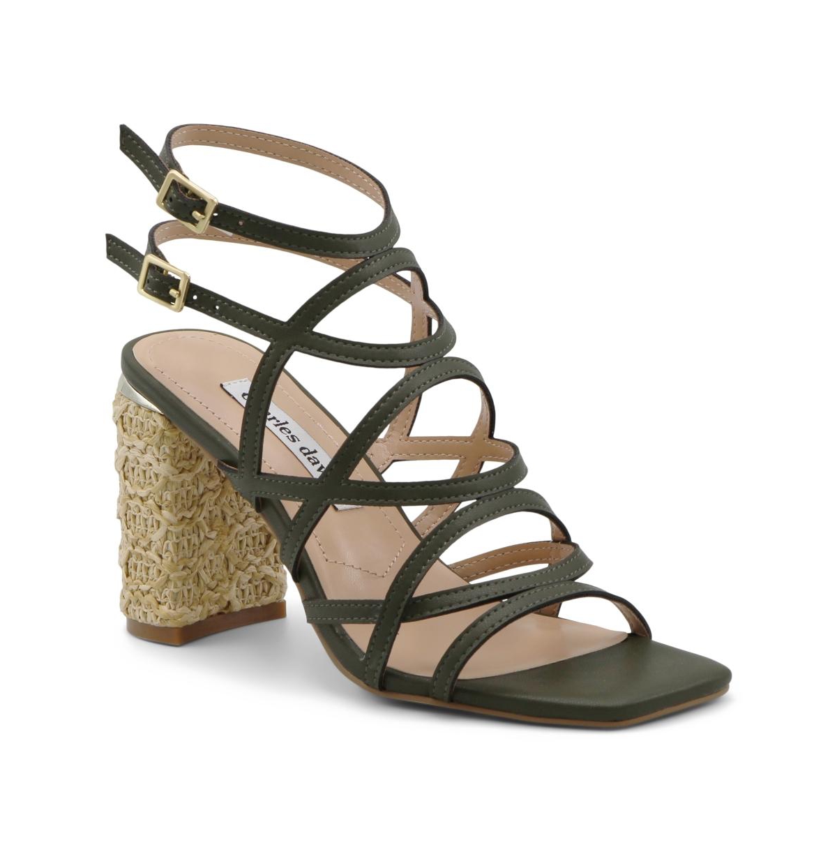 Click here for Charles David Womens Raven High Heel Sandal - Khak... prices