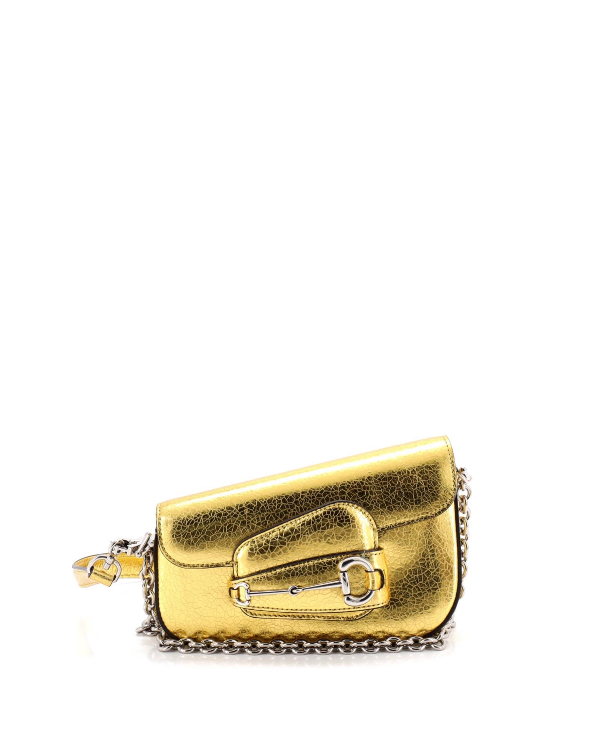 Click here for Pre-Owned Gucci Mini Horsebit 1955 Asymmetric Shou... prices