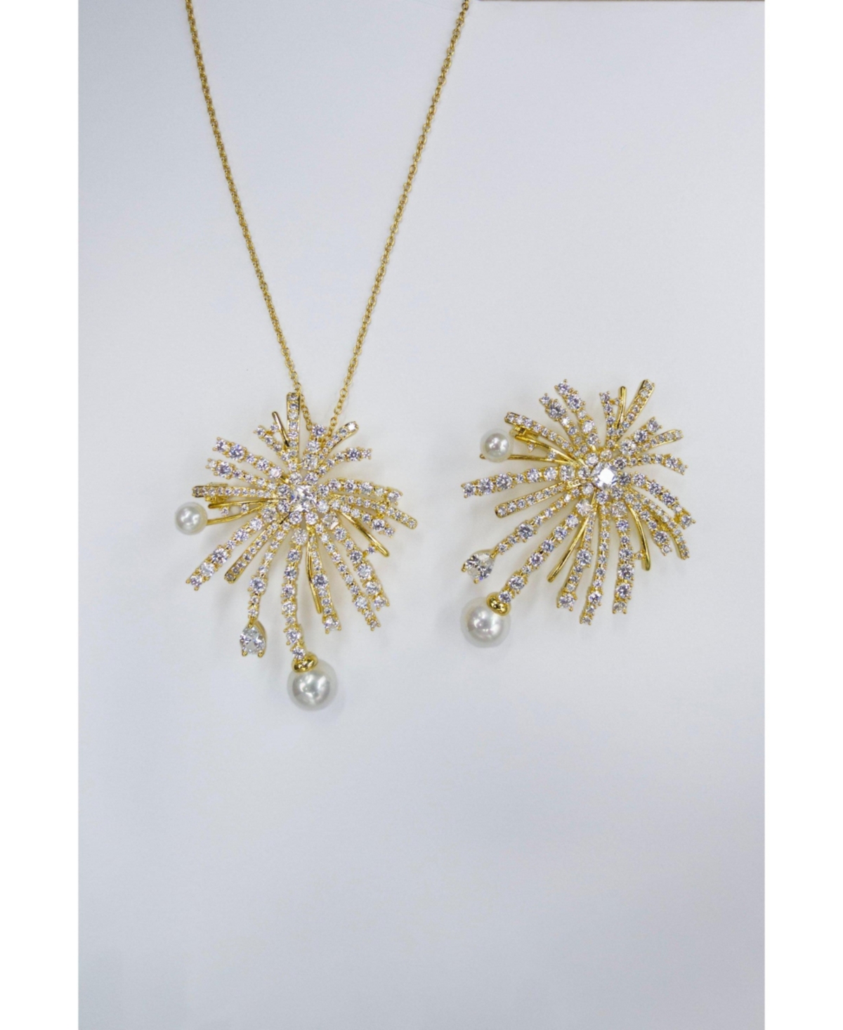 Click here for Classicharms Pave Firework Multi Way Brooch Pendan... prices