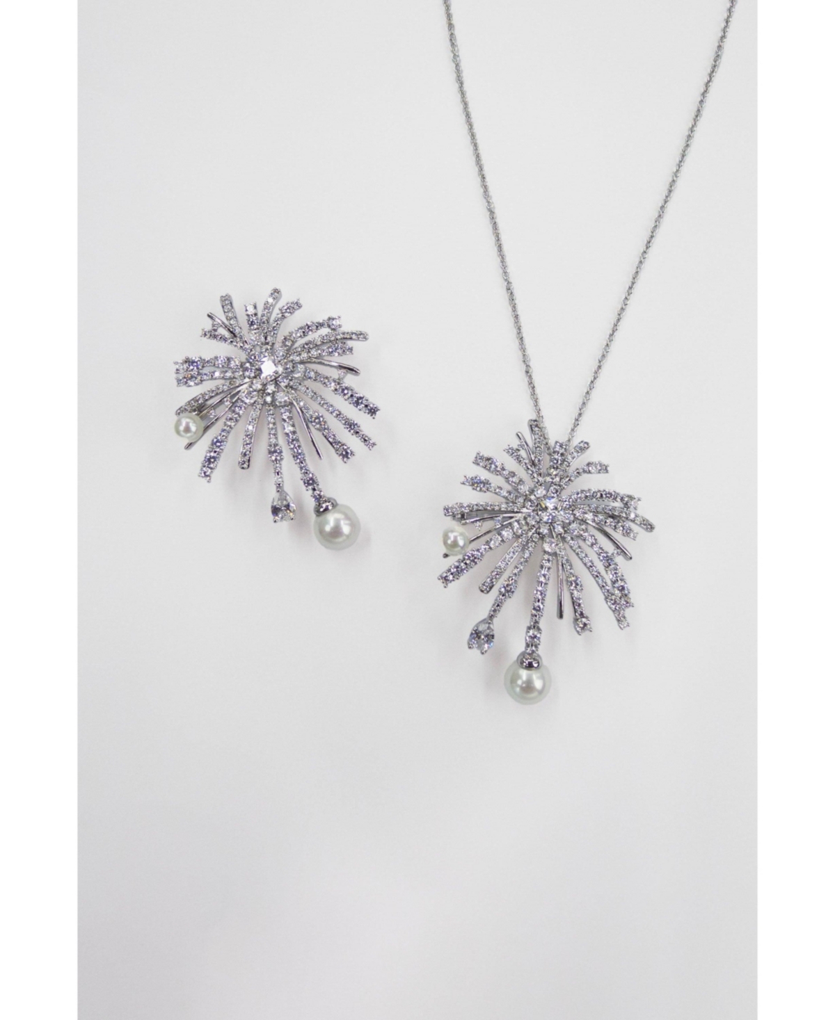 Click here for Classicharms Pave Firework Multi Way Brooch Pendan... prices