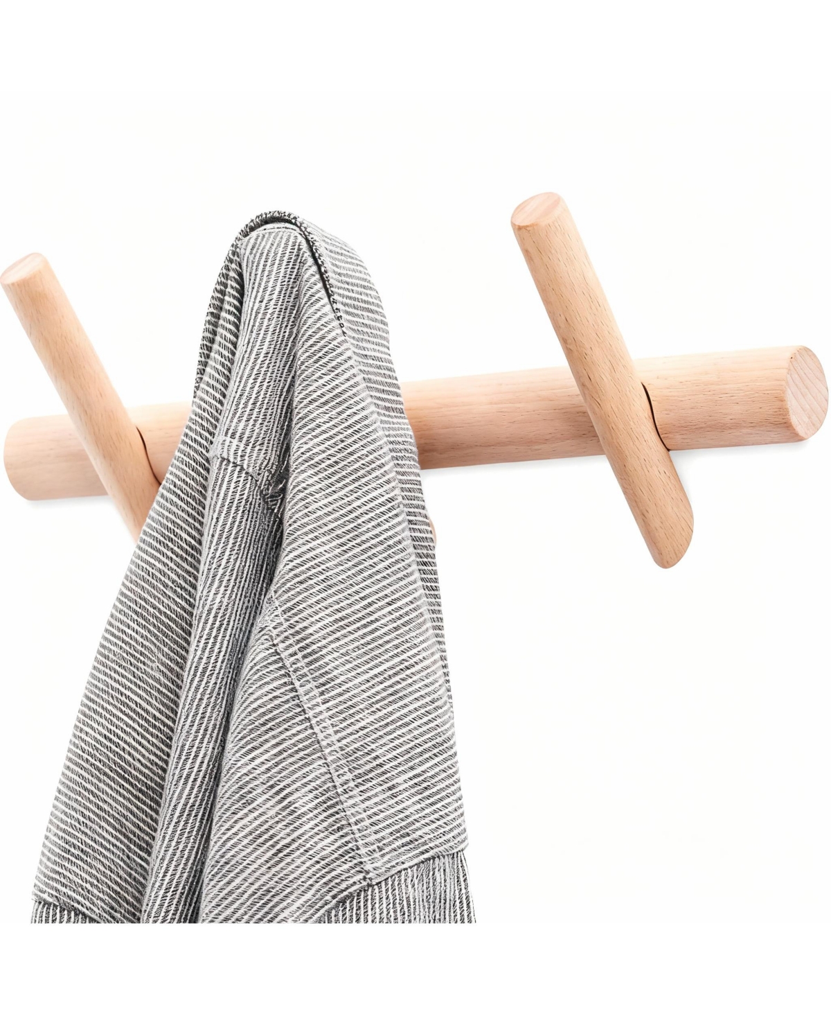 Click here for Yigii Beech Wood Wall Hooks for Coats  Hats  Scarv... prices