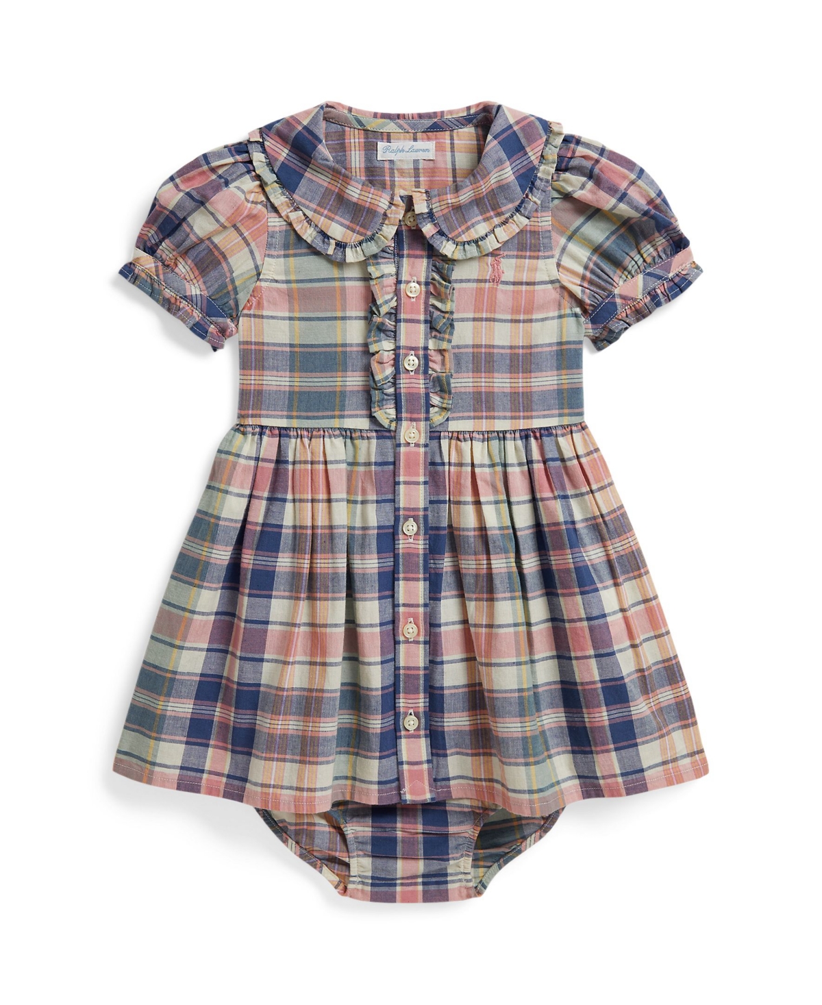 Click here for Polo Ralph Lauren Baby Girls Plaid Shirtdress with... prices