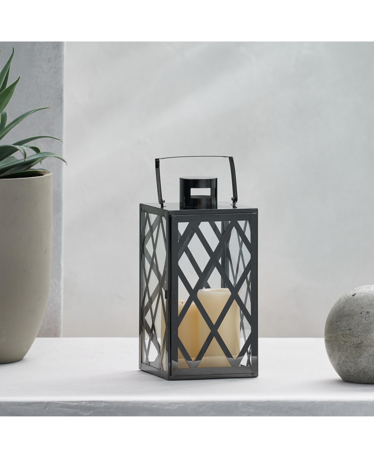 Click here for Flynama Anton 14"H Stainless Steel Lantern prices