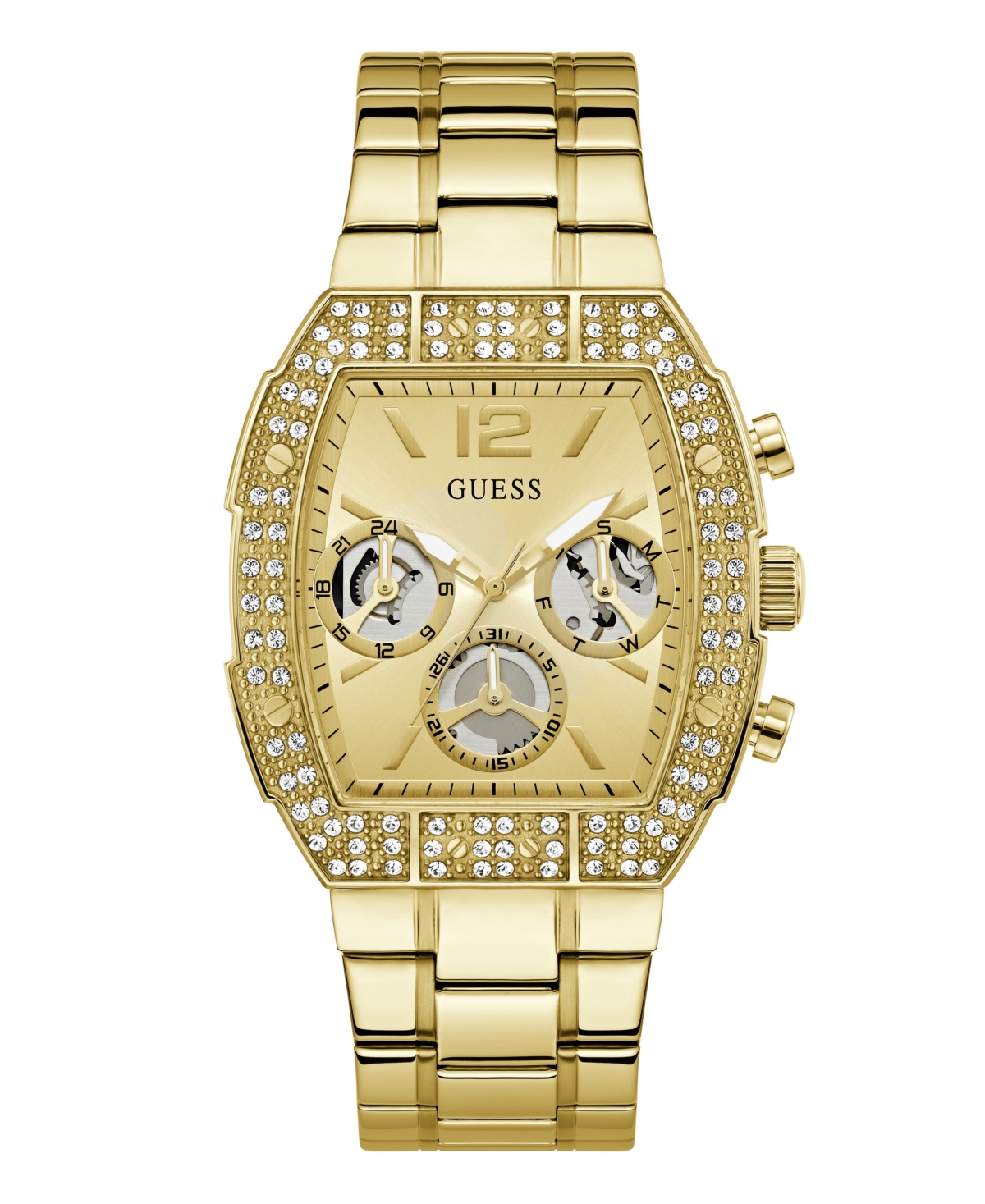 Click here for Guess Mens Gold-Tone Multi-Function Watch  41mm -... prices
