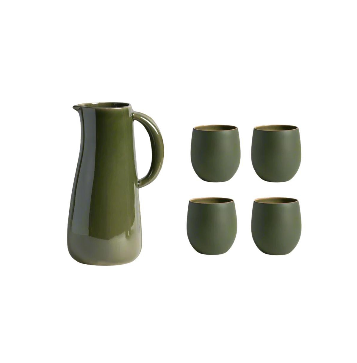 Click here for Gharyan Stoneware  Serenity Jug and Cup Set - Matt... prices