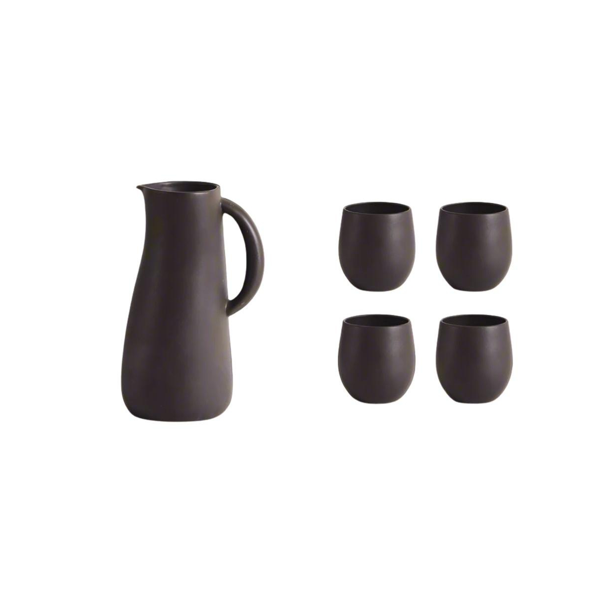 Click here for Gharyan Stoneware  Serenity Jug and Cup Set - Matt... prices