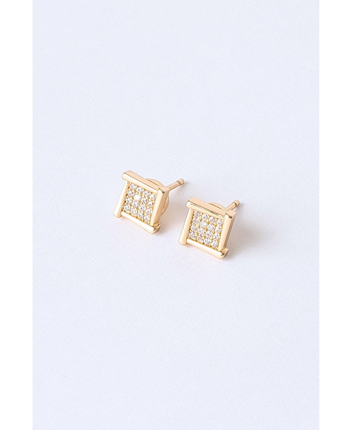 Click here for Classicharms Atlas Crystal Square Stud Earrings -... prices