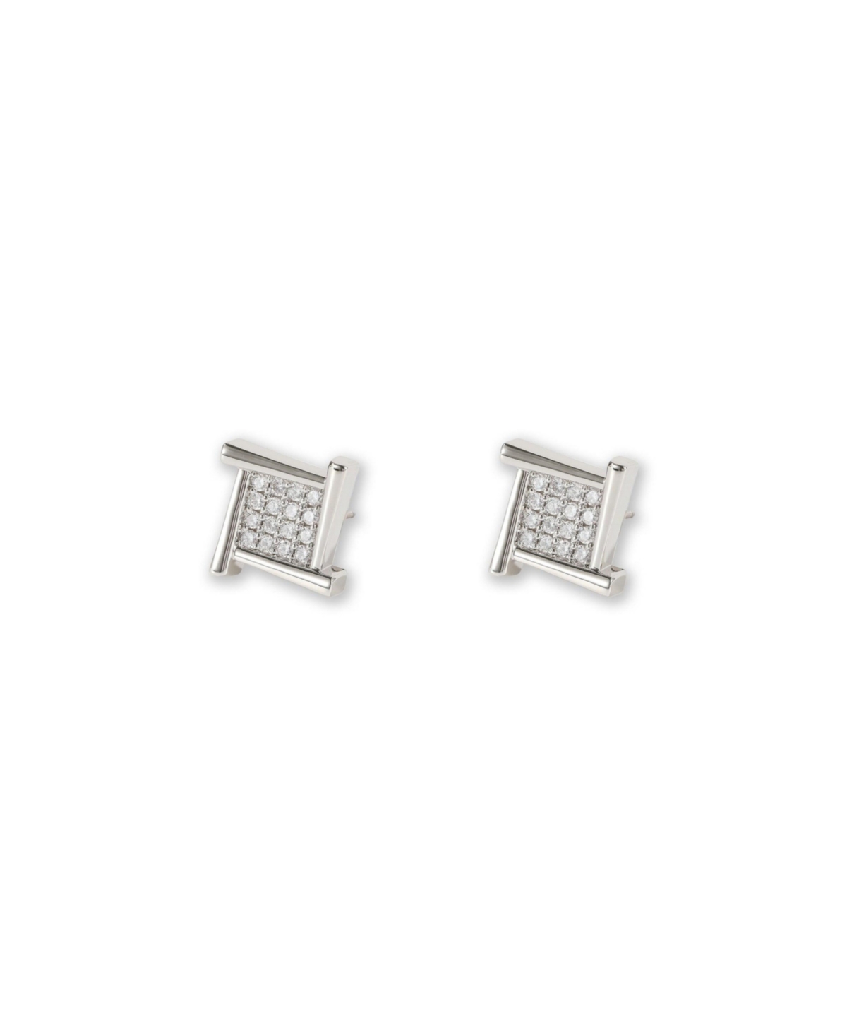 Click here for Classicharms Atlas Crystal Square Stud Earrings -... prices