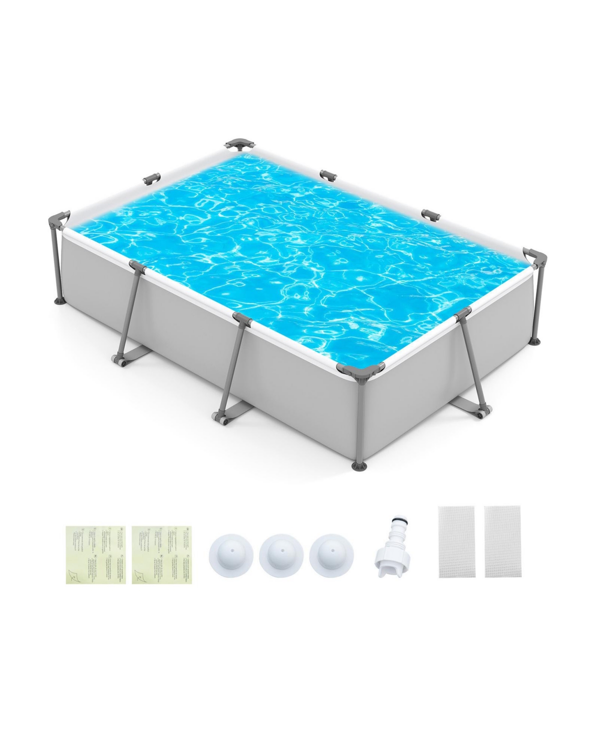 Click here for Sugift Above Ground Family Swimming Pool with Meta... prices