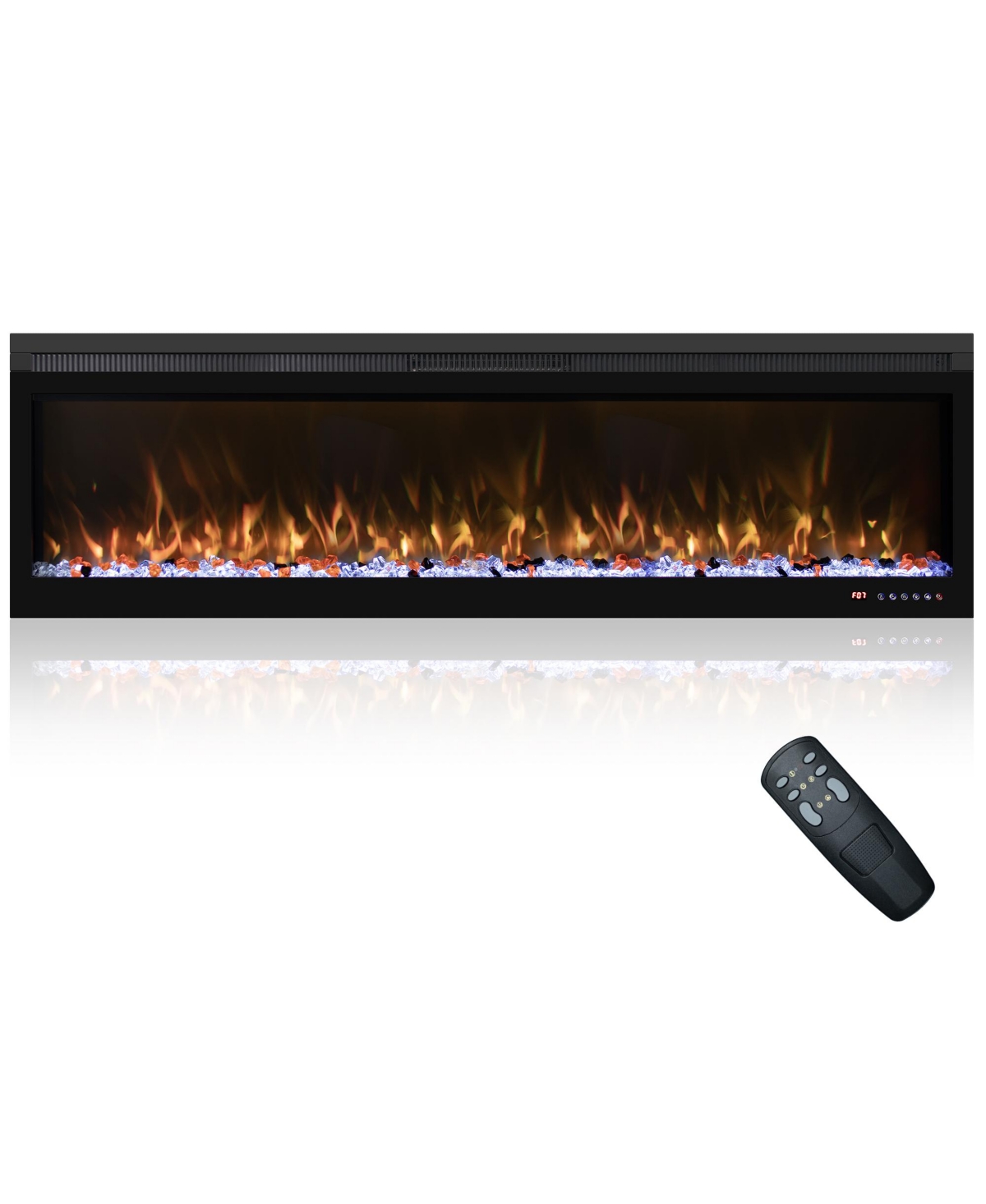 Click here for Mondawe 72 Linear Recessed-in Electric Fireplace w... prices