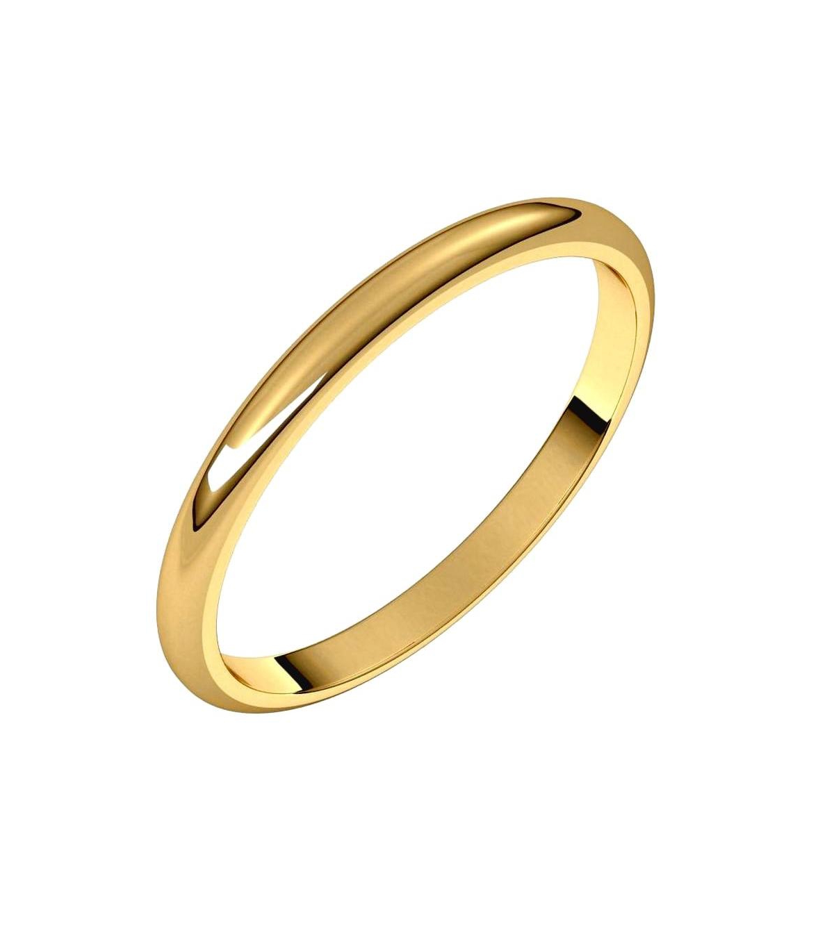 Click here for Curata Jewelry Solid 18k Yellow Gold 2mm Half Roun... prices