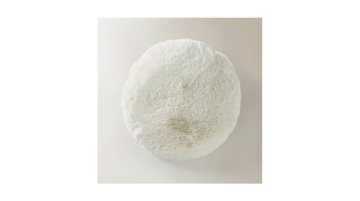 Click here for Z Gallerie Shay Faux Fur Round Pillow 18 - Ivory prices