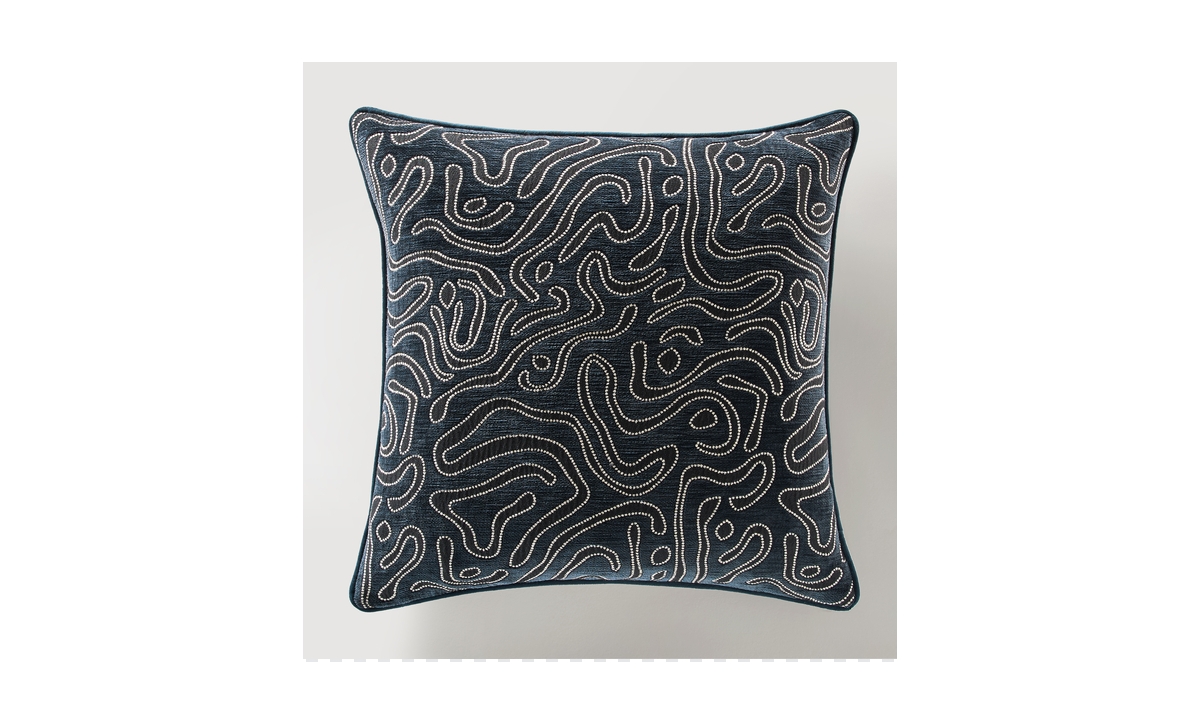 Click here for Abelia Pillow 22" - Ivory/Black - Charcoal prices