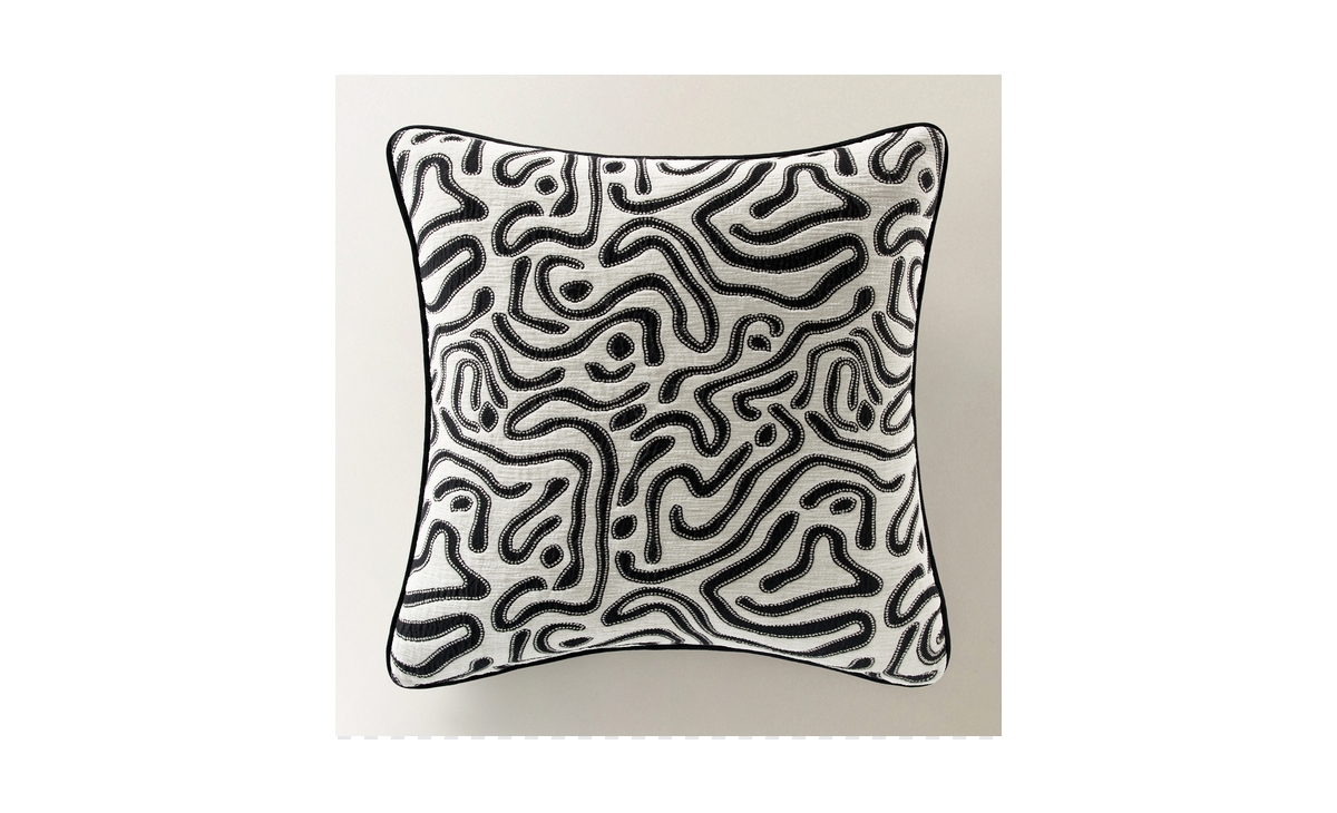 Click here for Abelia Pillow 22" - Ivory/Black - Cream prices