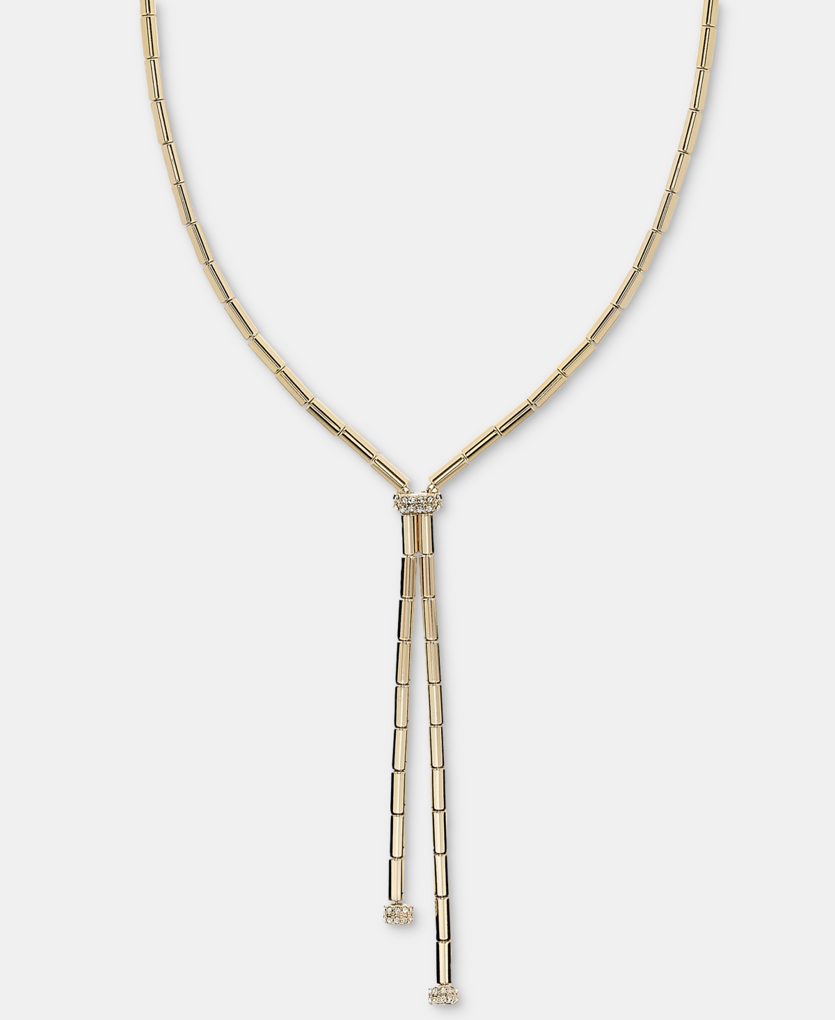 Click here for Lauren Ralph Lauren Pave Bead Lariat Necklace - Go... prices