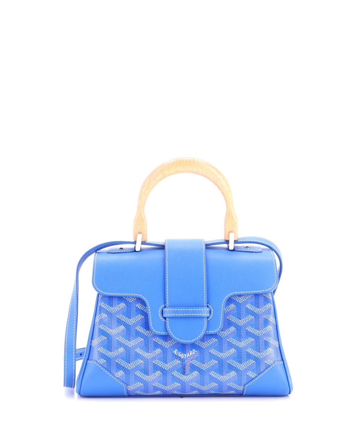 Click here for Pre-Owned Goyard Mini Saigon Top Handle Bag Coated... prices