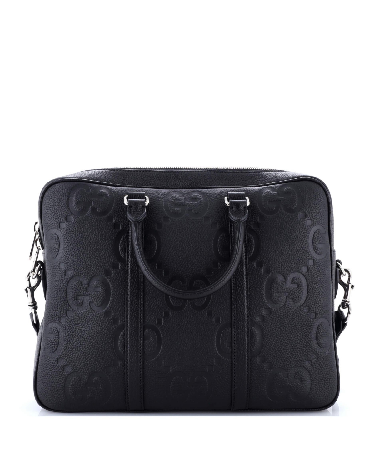 Click here for Pre-Owned Gucci Convertible Briefcase Jumbo Gg Emb... prices