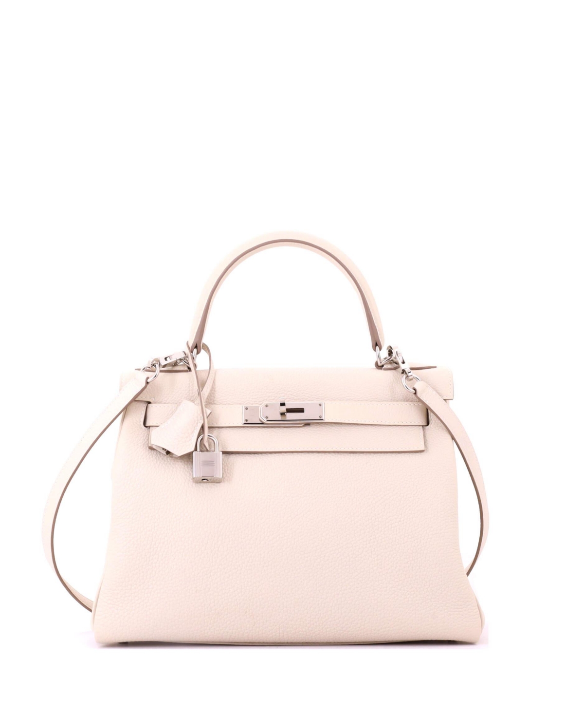 Click here for Pre-Owned HERMES Kelly 28 Handbag Light Togo with... prices