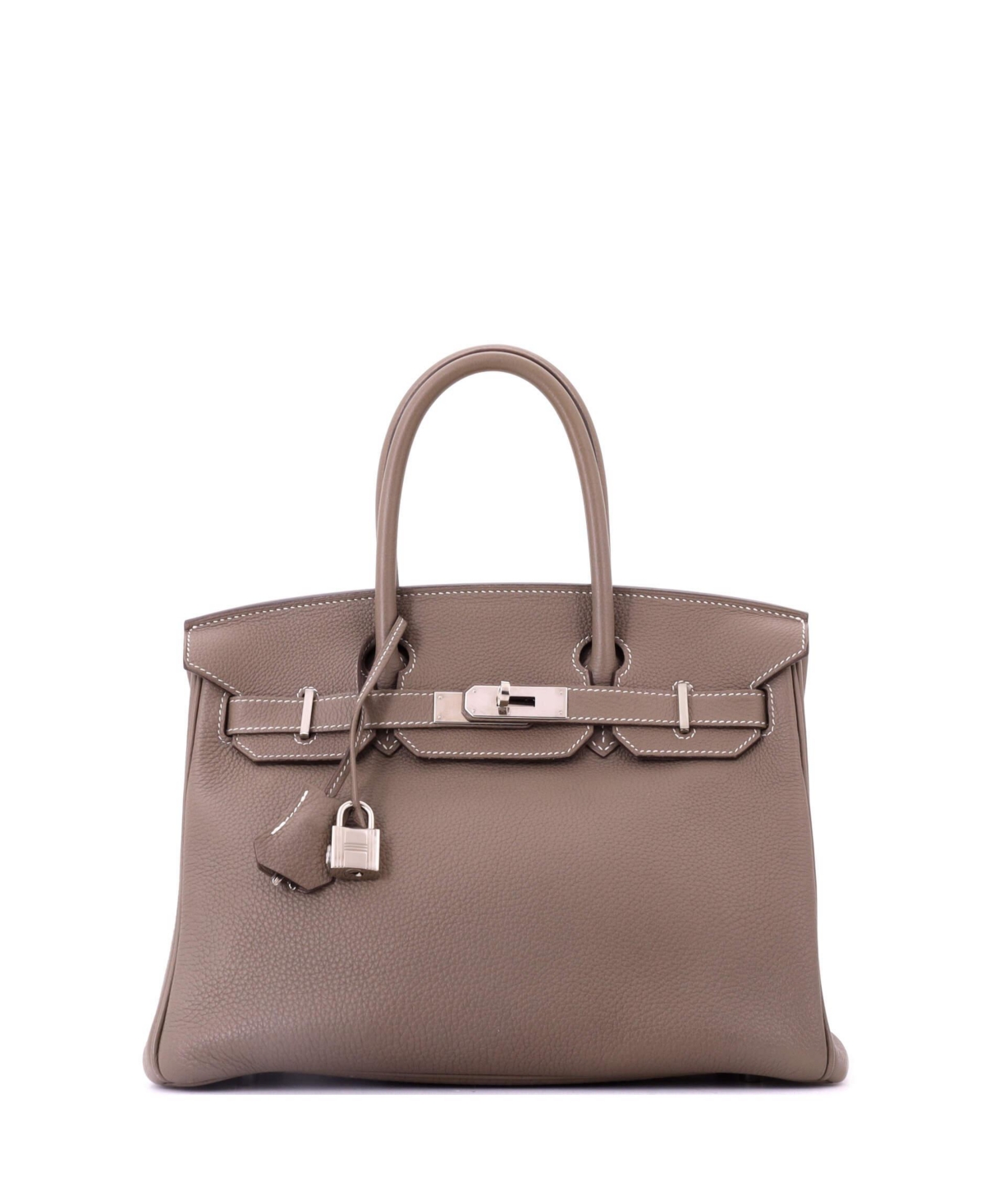 Click here for Pre-Owned HERMES Birkin 30 Handbag Grey Togo with... prices