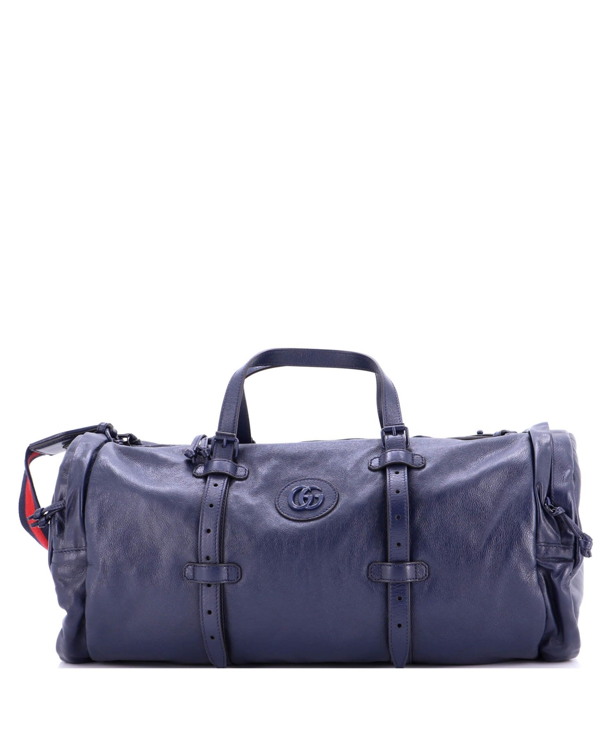 Click here for Pre-Owned Gucci Double G Side Pocket Duffle Bag Le... prices