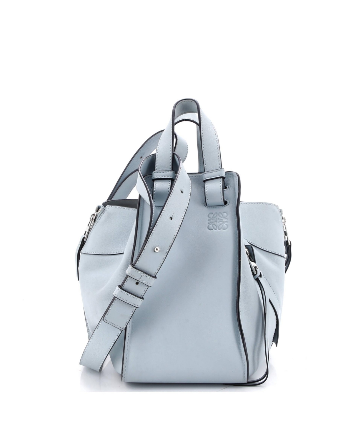 Click here for Pre-Owned Loewe Small Hammock Bag Leather - Blue prices