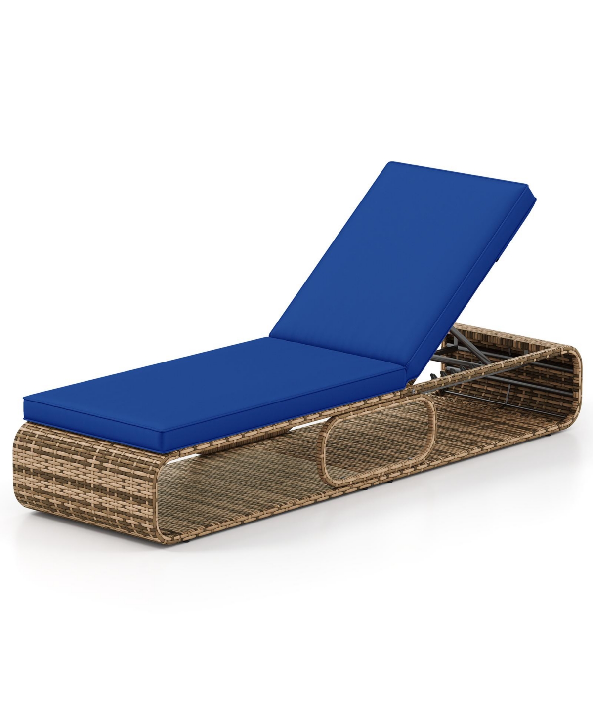 Click here for Gymax Chaise Lounge Chair w/ Adjustable Backrest C... prices