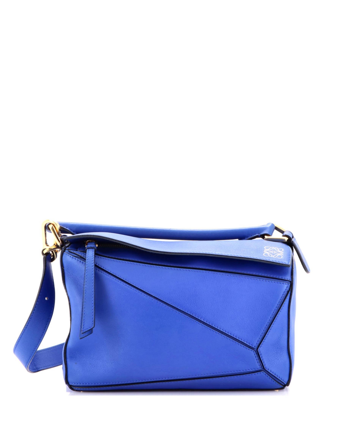Click here for Pre-Owned Loewe Small Puzzle Bag Leather - Blue prices