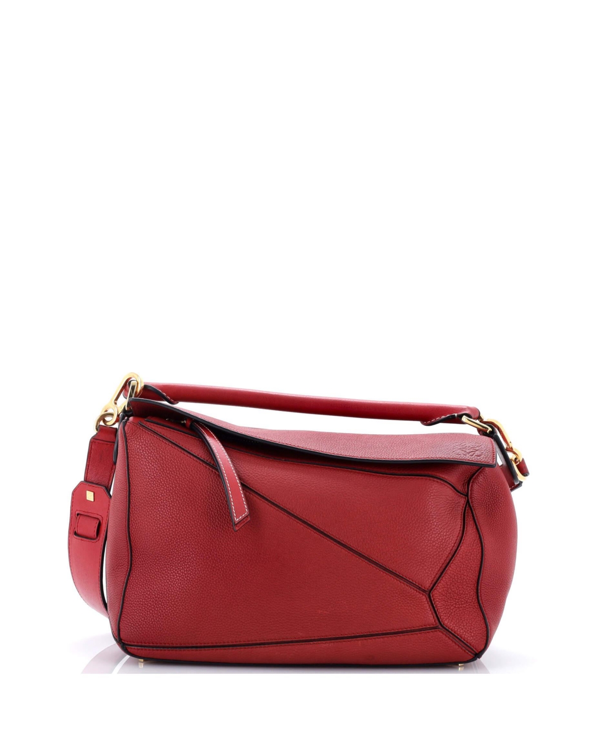 Click here for Pre-Owned Loewe Medium Puzzle Bag Leather - Red prices