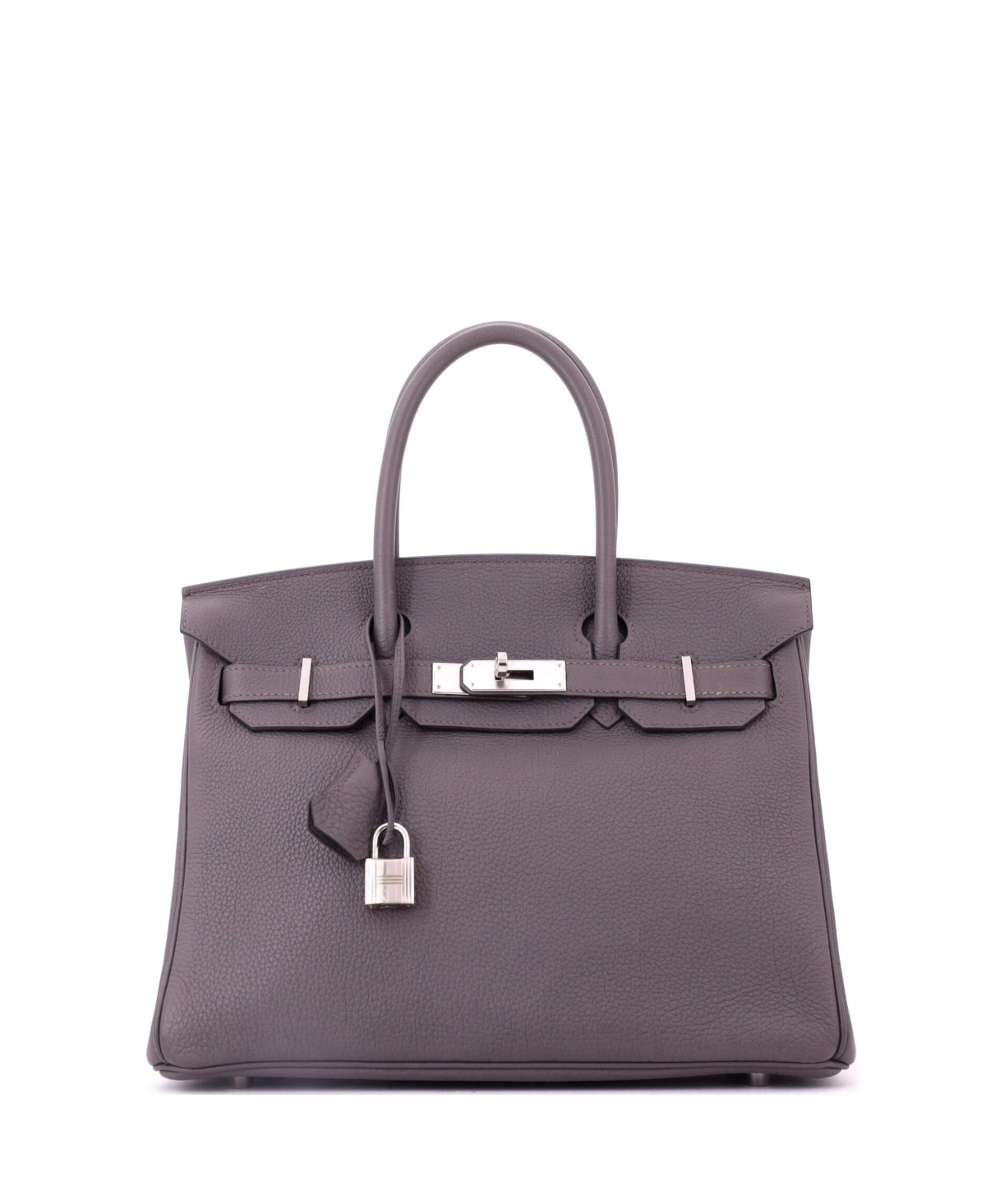 Click here for Pre-Owned HERMES Birkin 30 Handbag Grey Togo with... prices