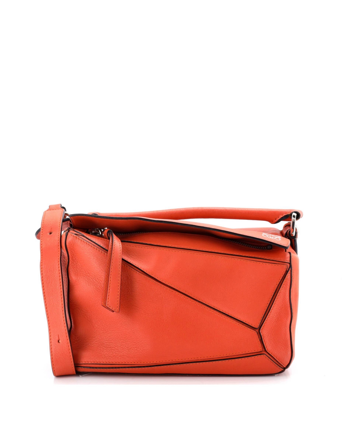Click here for Pre-Owned Loewe Small Puzzle Bag Leather - Orange prices