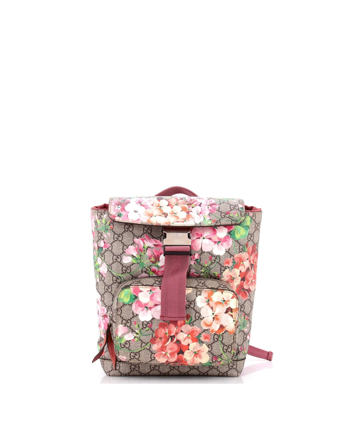 Click here for Pre-Owned Gucci Small Buckle Backpack Blooms Print... prices
