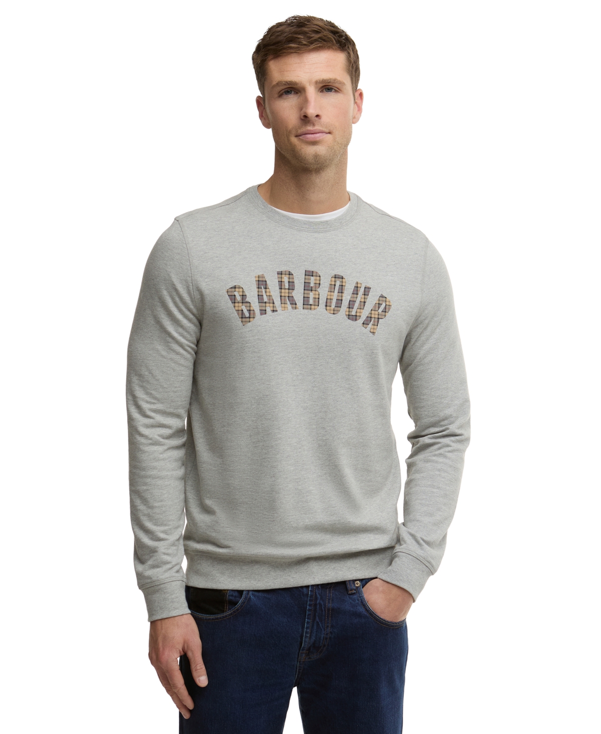 Click here for Barbour Mens Berwick Crewneck Relaxed Fit Sweatshi... prices